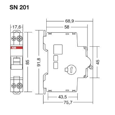 Magnetotermici - ABB SACE S.P.A. ABB SACE S.P.A. SN201L/C10 - Interruttore automatico ...